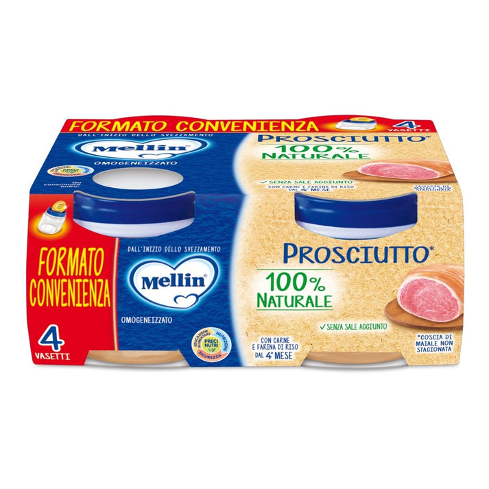 Mellin homogenized ham 4x80g baby meat without added salt – Farmacia ...