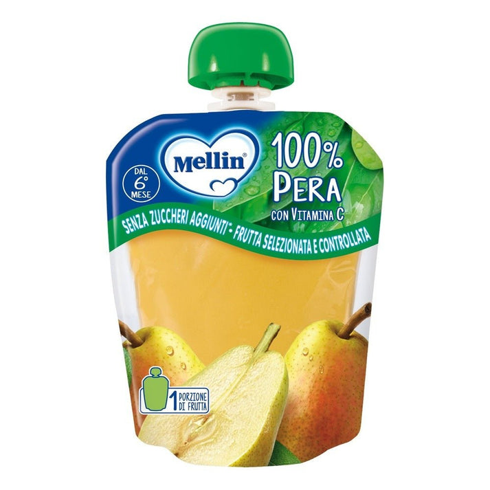 Mellin Pouch Poire 90 g – Purée de Fruits pour Bébé (Petite Enfance ...