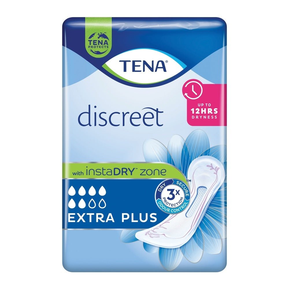 TENA Discreet Extra Plus compresas para mujer para incontinencia segura ...