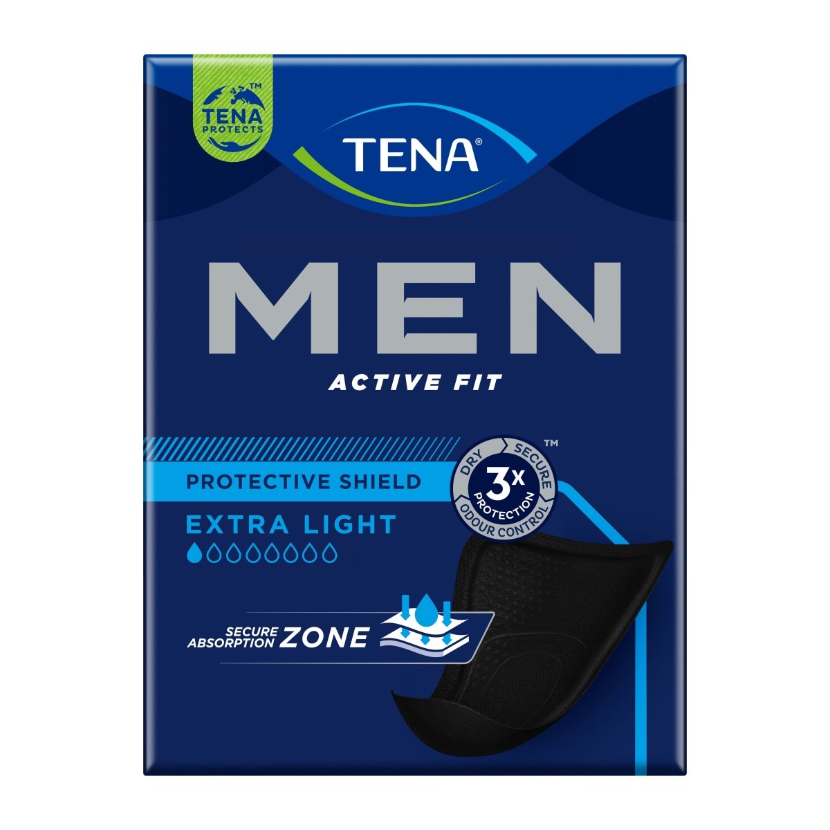 TENA Men bouclier protecteur 14 pièces – protection absorbante homme ...