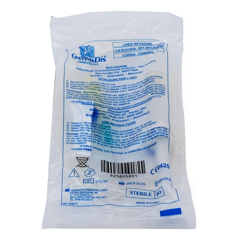 Disposable latex free CE G21 roller needle drip set – Farmacia Dottor Tili