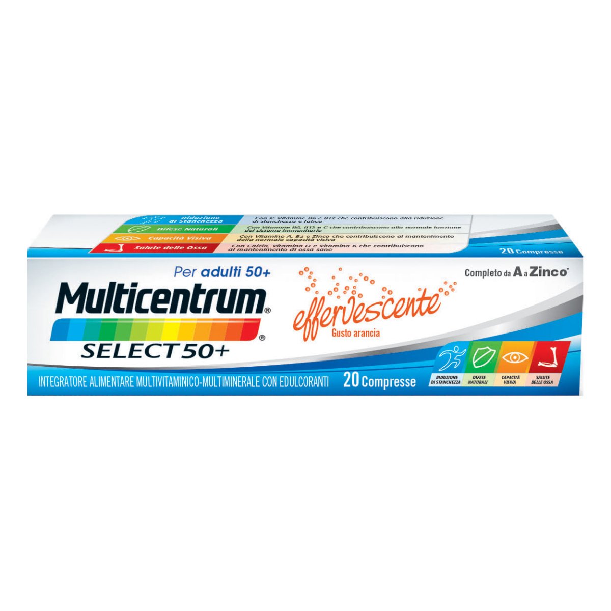 Multicentrum Select 50+ effervescente 20 compresse integratore ...