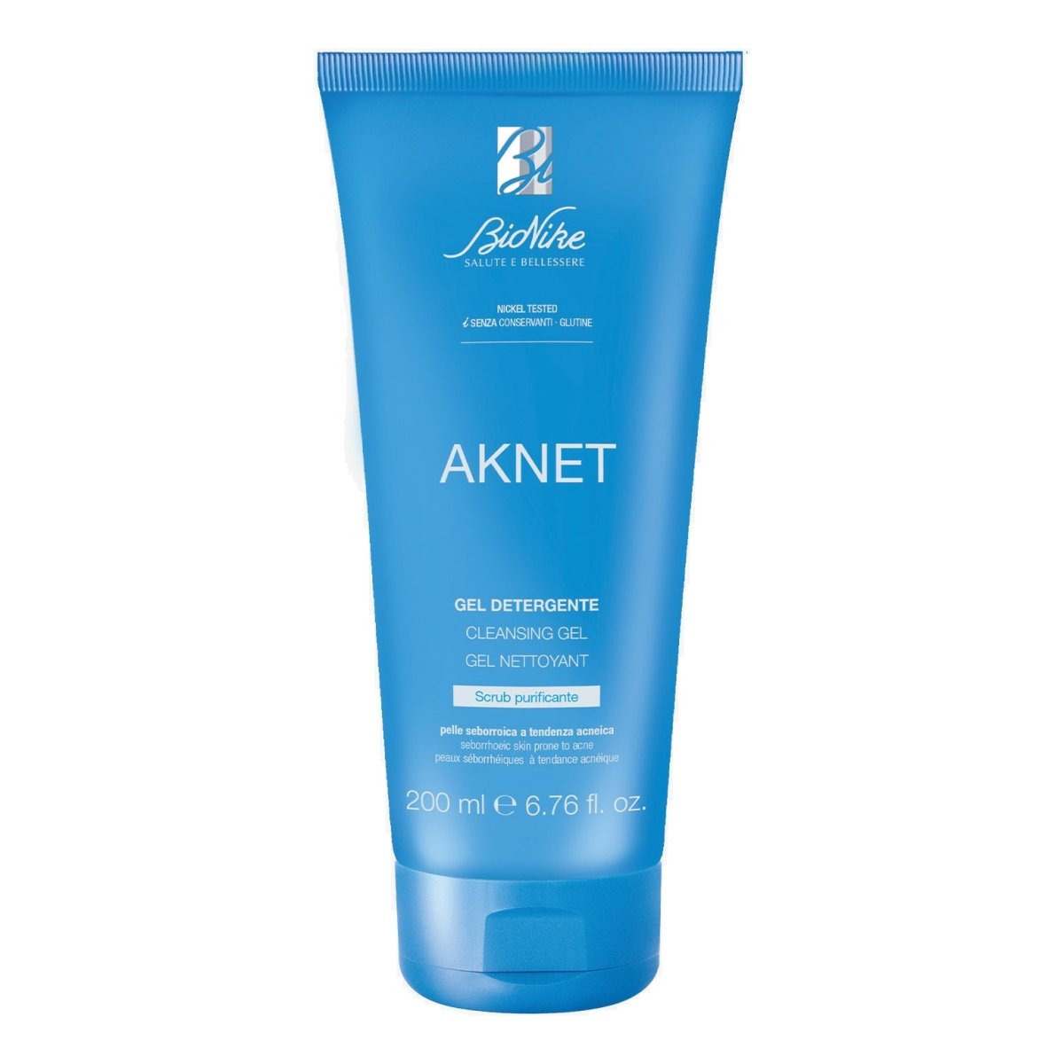 Aknet Gel Detergente 200ml Purificante Pelle Seborroica Acneica ...