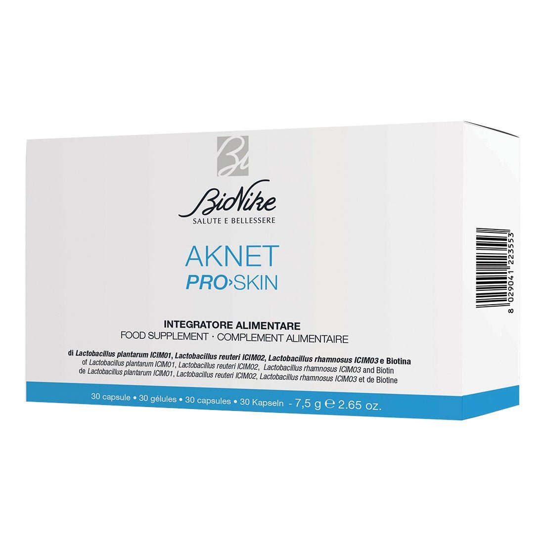 Aknet Proskin 30 capsule integratore pelle impura acneica seborroica ...