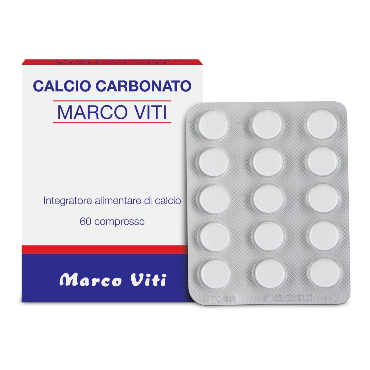 Carbonate de calcium Viti 60 comprimés – complément alimentaire au ...