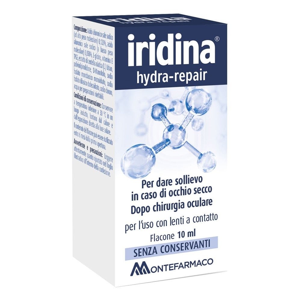 Iridina Hydra Repair 10ml Hydrating and repairing eye drops – Farmacia ...