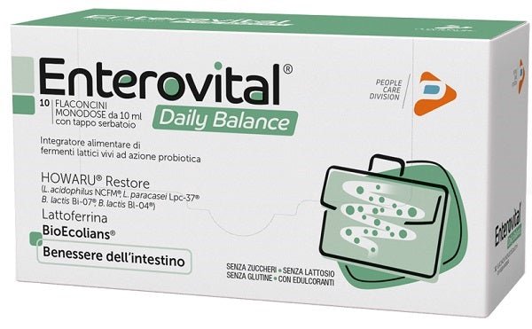 Enterovital Daily Balance 10 viales de fermentos lácticos probióticos ...