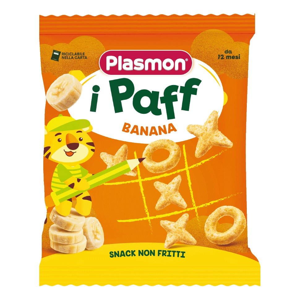 Plasmon Paff banana 15 g snack baby per bambini da 12 mesi senza sale ...