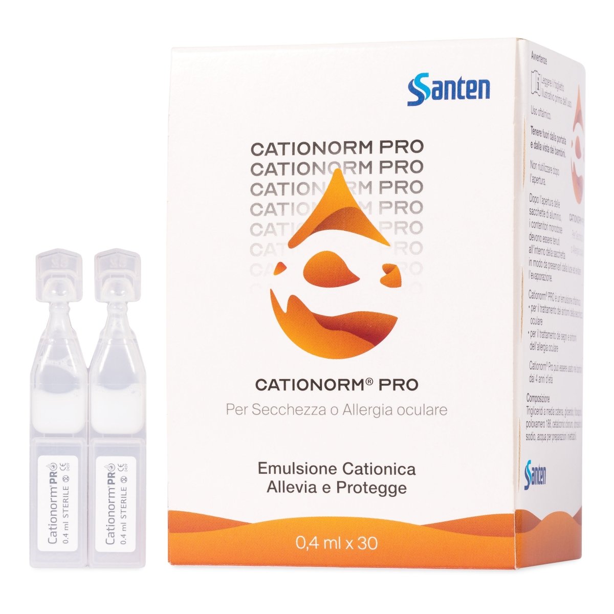 Cationorm Pro UD 30 flaconcini 0,4 ml occhi secchi idratazione oculare ...