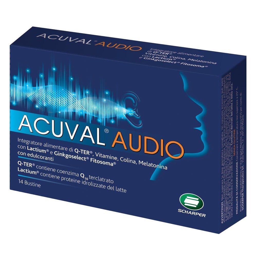 Acuval Audio 14 bustine integratore udito acufeni e microcircolo ...