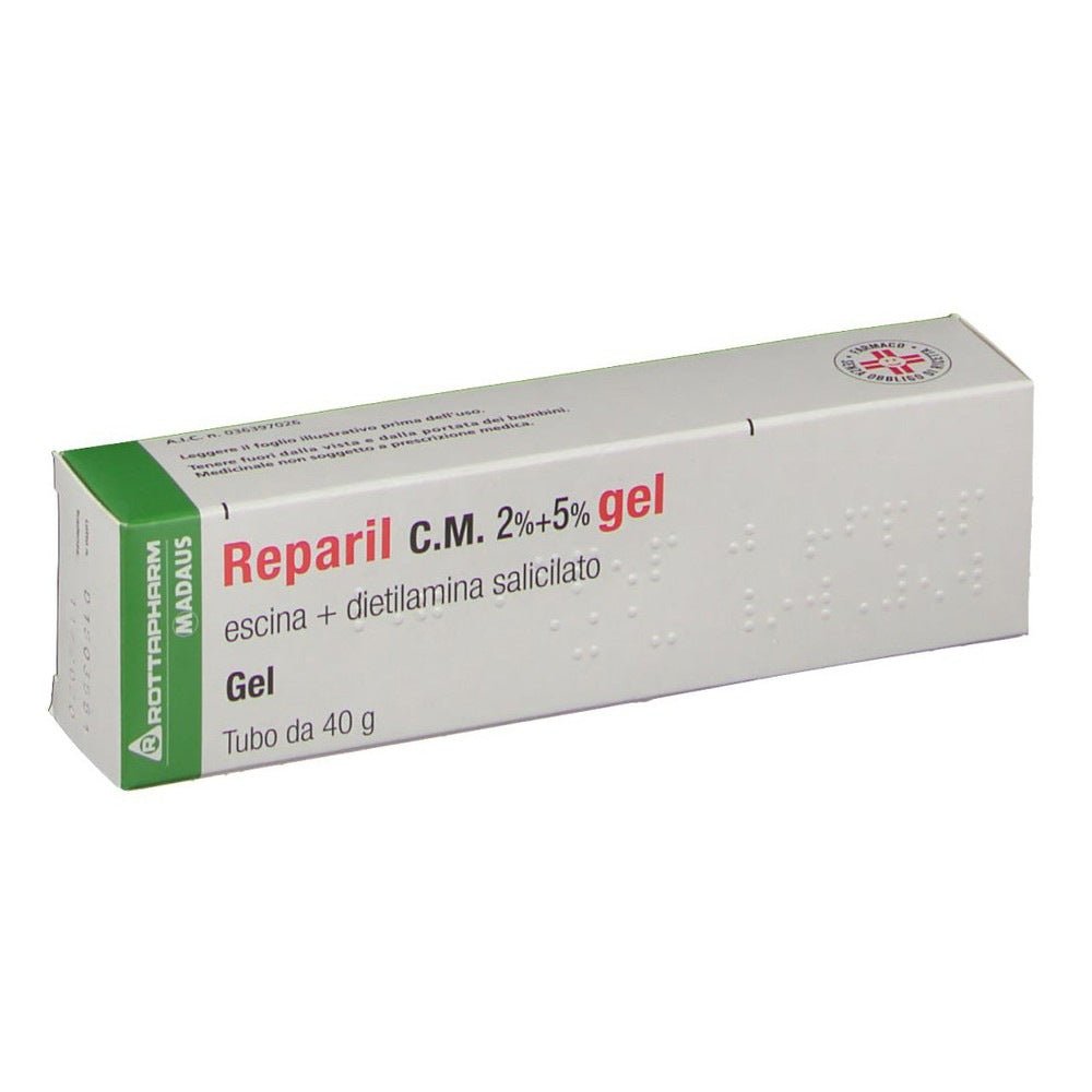 Reparil 2% + 5% Gel 40g - Sollievo per Traumi, Contusioni e Dolori ...
