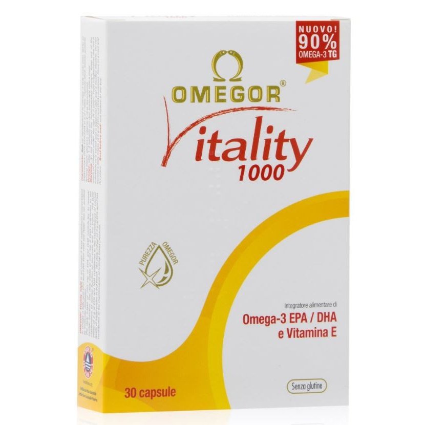 Omegor Vitality 1000 30 Softgels - High Concentration Omega-3 ...